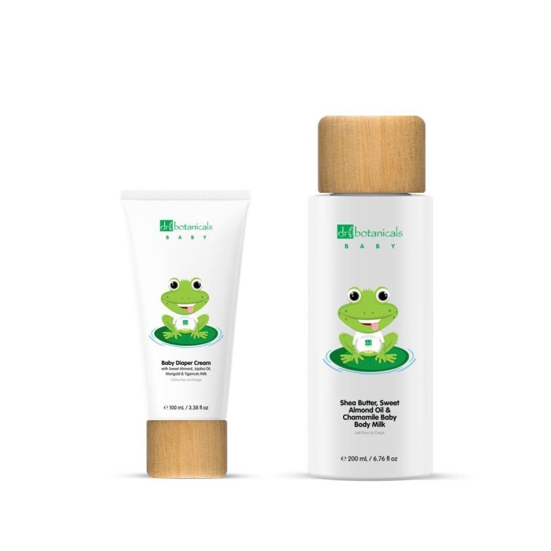 Baby Sweet Almond Oil Diaper Cream & Body Milk Kit - Herbalshire ...
