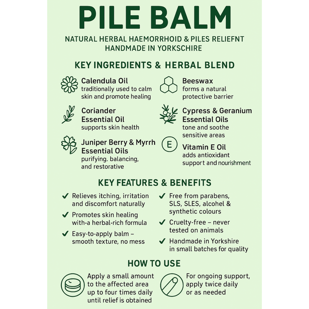 Natural Ointment Piles Haemorrhoids Soothing Cooling Swelling ...
